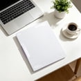 SLYNSHome A4 Ring Binder Folder, White Transparent Cover Document ...