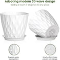 7 Inch Plant Pots for Indoor Outdoor Plants, 5 Pack Thick Nursery Pots ...