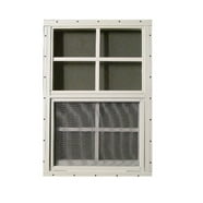 Shed Windows and More 14" X 21" Aluminum White Flush Windows ...