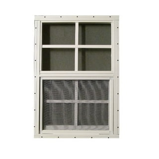 Double Pane Transom Window 48" x 12" Fixed Window White Vinyl DP66 ...