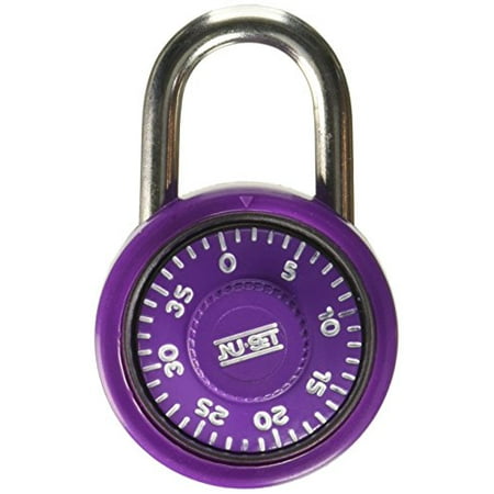 2-Pack of 1-3/4" Color Combination Padlock-Purple,by Nuset Lock ...