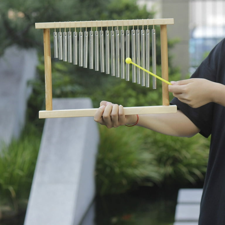 Table Top Chime Striker Labymos 2-Tone Wooden Chimes With Mallet ...