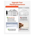8x12 Ft Polycarbonate Greenhouse - Outdoor Garden Greenhouse with Vents ...