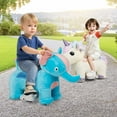 Gymax Powered Toddler Interactive 6V Electric Unicorn Ride On Toy, Kids ...