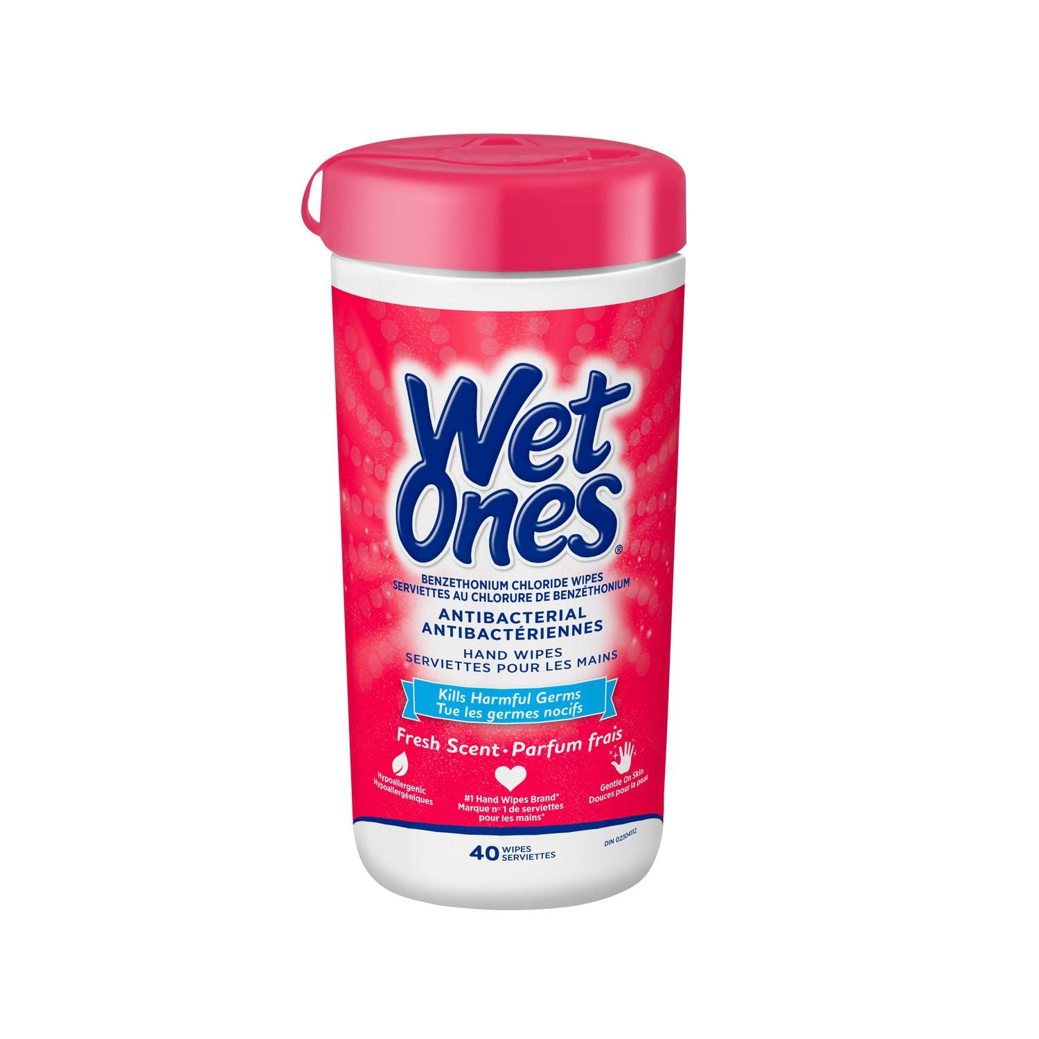 Wet Ones Antibacterial Hand Wipes, Fresh Scented Wet Wipes, 40 Wet ...