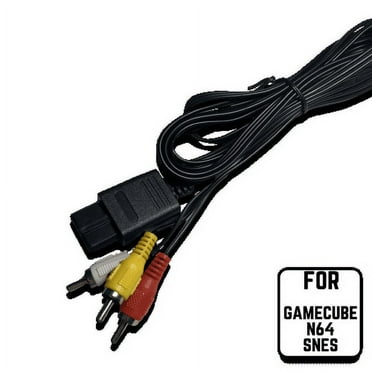 gamecube/ n64/ snes av cable by tomee - Walmart.com