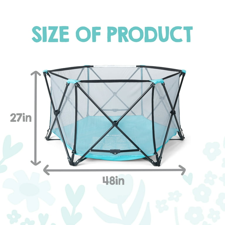 Travel Playpen Regalo My Play Aqua Portable Play Yard - Indoor ...