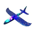 LED Light Airplane,18.90" Large Throwing Foam Plane, Glider Plane ...