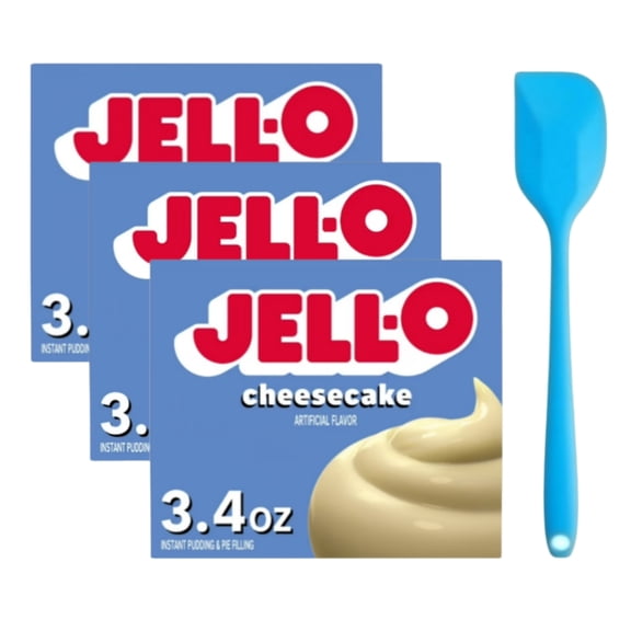 Jell-O Cheesecake Instant Pudding Mix, 3.4 oz, Dessert Filling, Pack of ...
