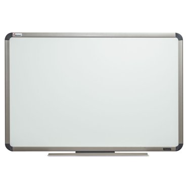 Universal Adjustable Whiteboard Easel, 29" x 41", White/Silver ...