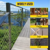VEVOR 316 Stainless Steel Cable Wire Rope 7x7 500 FT - Walmart.com