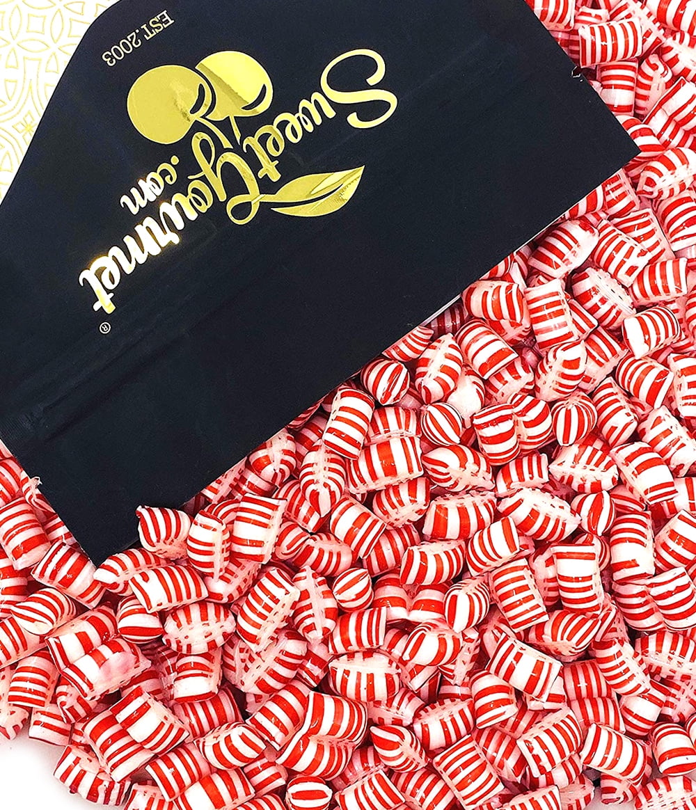 SweetGourmet Peppermint Gems | Christmas White Red Hard Candy | 2 ...