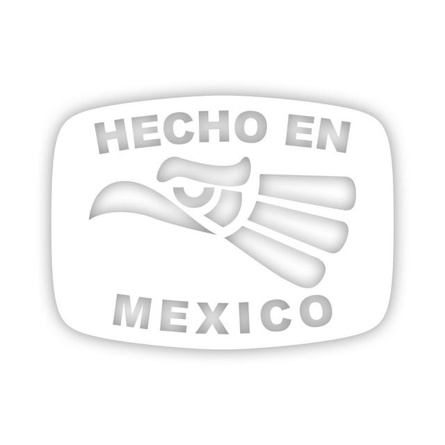 Hecho en Mexico Sticker Decal Die Cut - Self Adhesive Vinyl - Weatherproof - Made in USA - Many ...