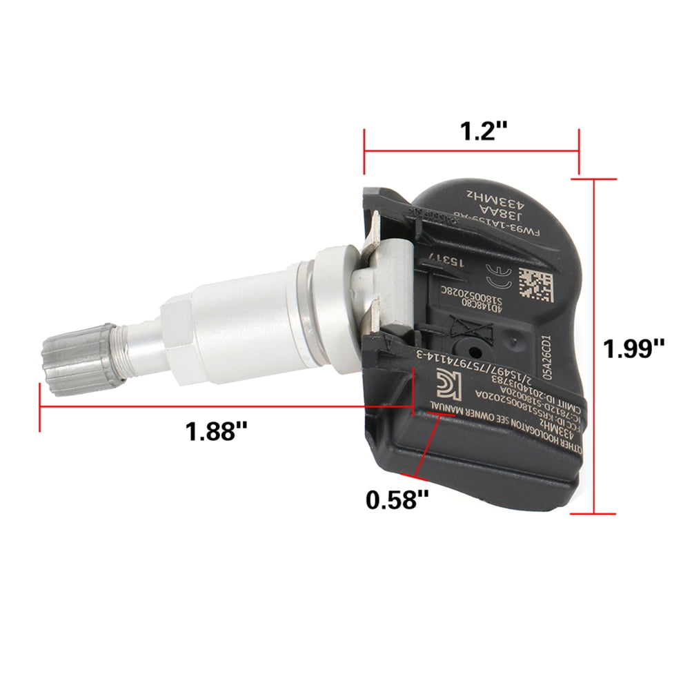 Programmed Tire Pressure Monitoring System Sensor Replacement fits 2014 ...