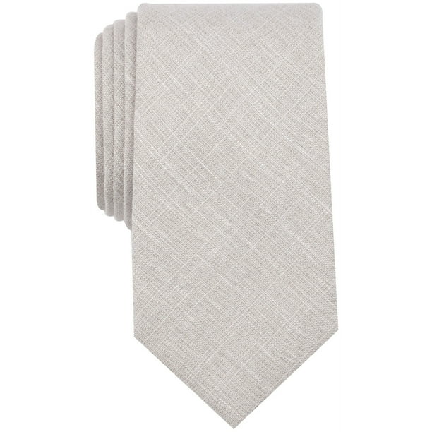 bar III Buck Solid Self-tied Necktie para hombre, beige, talla única ...