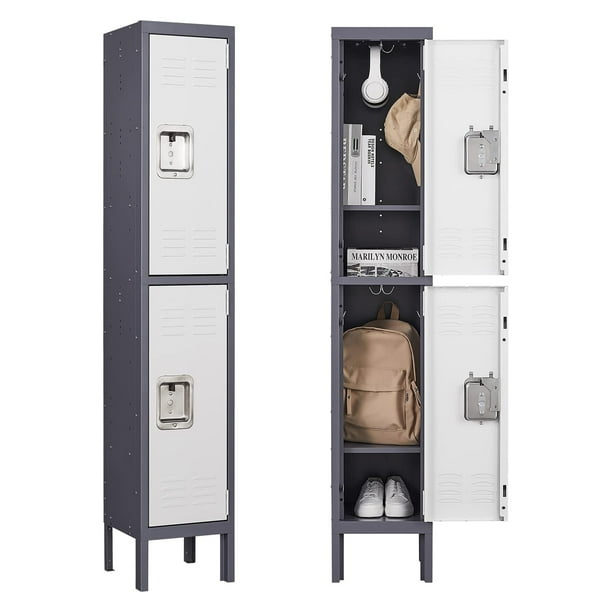 STANI 2-Tier Metal Locker Steel Employees Lockers for Office, Metal ...