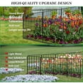 Jhsomdr 23ft Heavy Duty Metal Garden Fence for Backyard, Outdoor, Patio ...