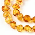 2Strand Natural Amber Beads Strands with Seed Beads Gold 3.5~6x6.5~7x6 ...