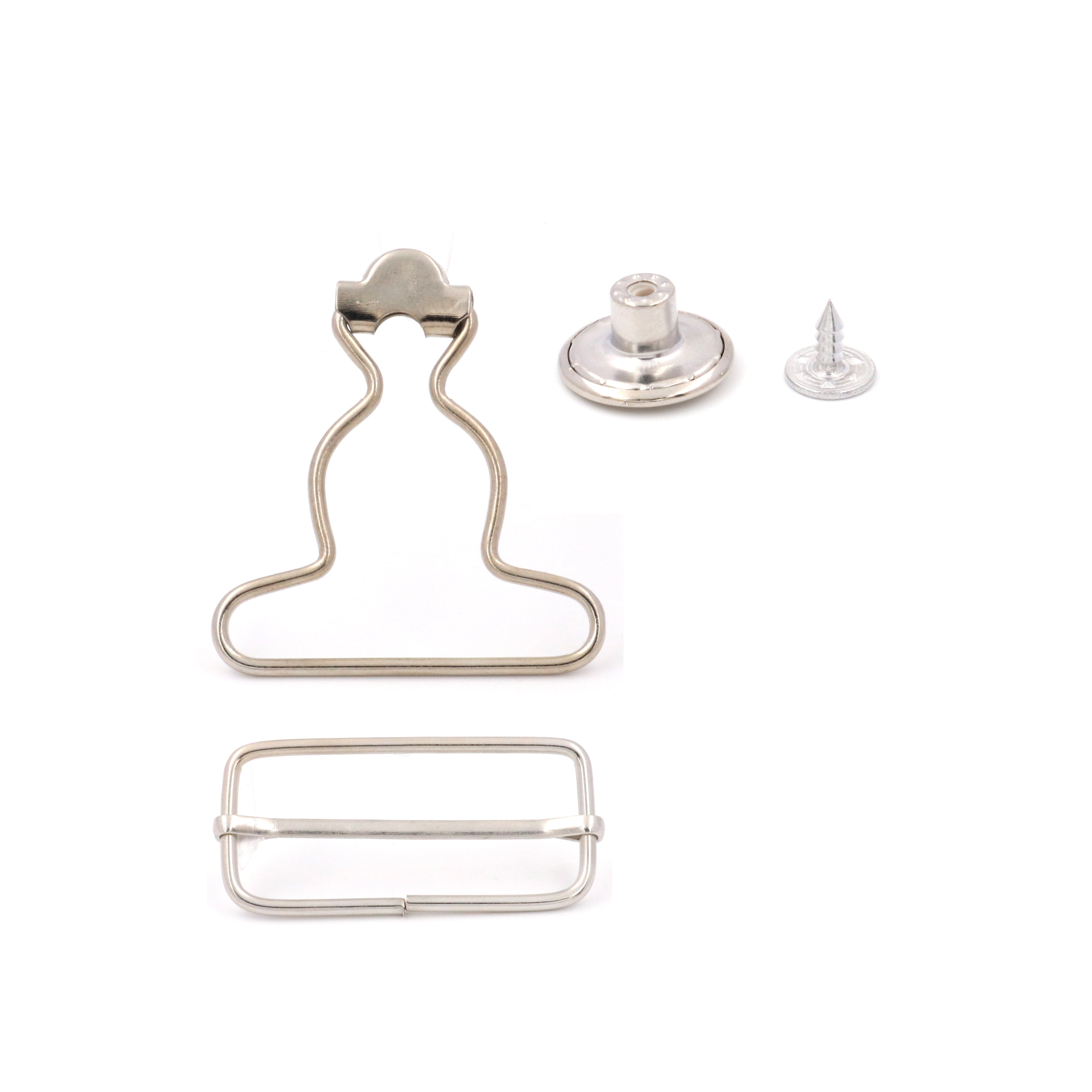 Fenggtonqii Overall Suspender Dungaree Buckles with Rectangle Slider ...