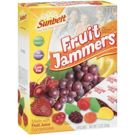 Sunbelt: Fruit Jammers Fruit Flavored Snacks, 7.2 Oz - Walmart.com