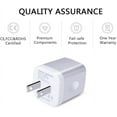 AILKIN USB Charger Block, Dual Port Fast Charge Adapter, 3-Pack, Silver ...