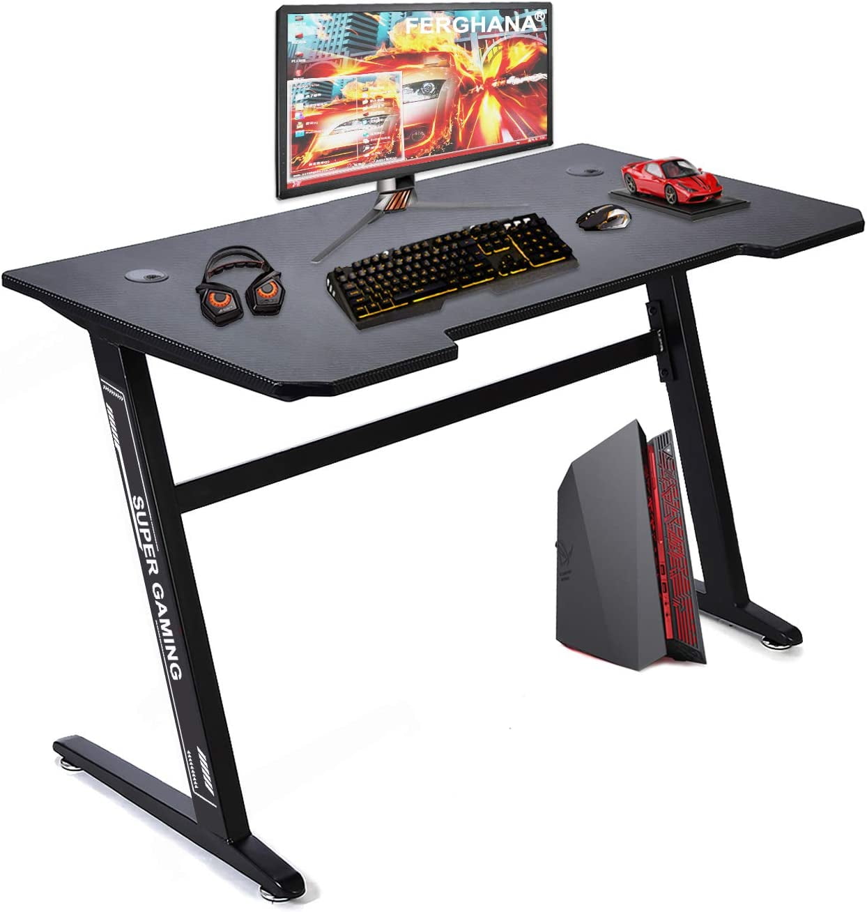 axGear Gamer Desk Computer Table Home Office Desk 47.2 inch ...