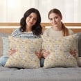 Cartoon Theme Pillow Covers Set of 2, Animals Giraffe Elephant Lion Owl ...