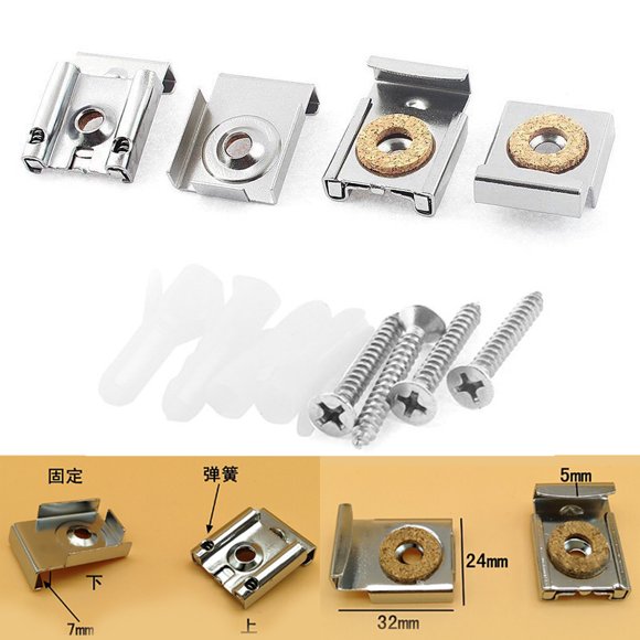 Wall Mount Spring Clips