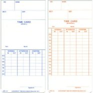 Yescom 1000 Count Weekly Time Clock Cards Timecard for Employee ...