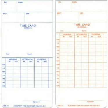 Adams Time Sheets, 2 Pads/Pack, 100 Sheets per Pad, Weekly Tracking of ...