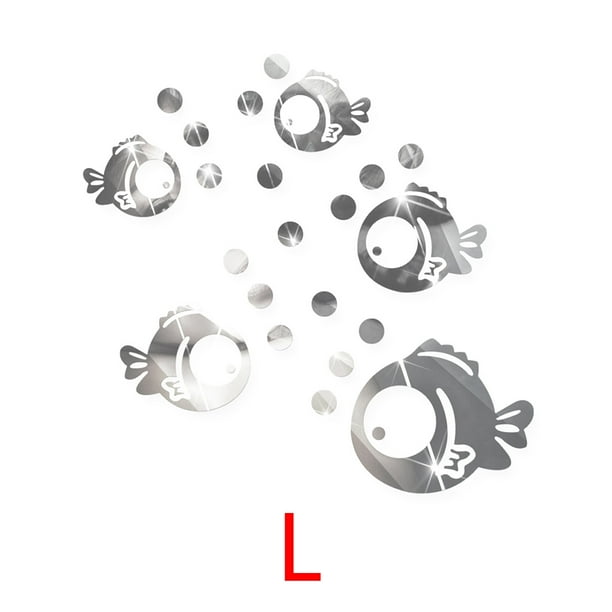 Wweixi 3D Fish Wall Sticker Home Decor Art Mural DIY for Living Room ...