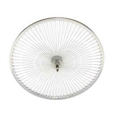 26" Fan 144 Spoke Coaster Wheel 14G Chrome. Bicycle wheel, bike wheel ...