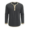Felirenzacia George Men's Quarter Button Front Long Sleeve Sweatshirt ...