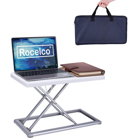 19" Portable Desk Riser - Height Adjustable Travel Standing Desk ...