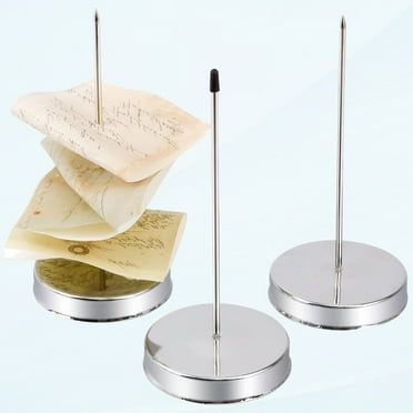 4 Pcs Desktop Receipt Holder Bill Fork Receipt Spike Stick Straight Rod ...