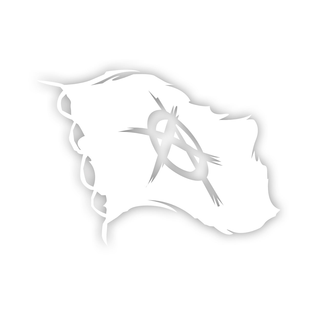 Anarchy Flag Sticker Decal Die Cut - Self Adhesive Vinyl - Weatherproof ...