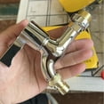 1/2" 4-Point Water Inlet In-Wall Plastic Faucet for Washing Machine ...