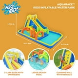 Bestway H2OGO! AquaRace Kids Inflatable Outdoor Water Park with Air ...