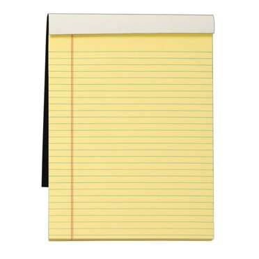 Universal Premium Notepad Pack, 8.5 x 11, White, 50 Sheets, 6/Pack ...