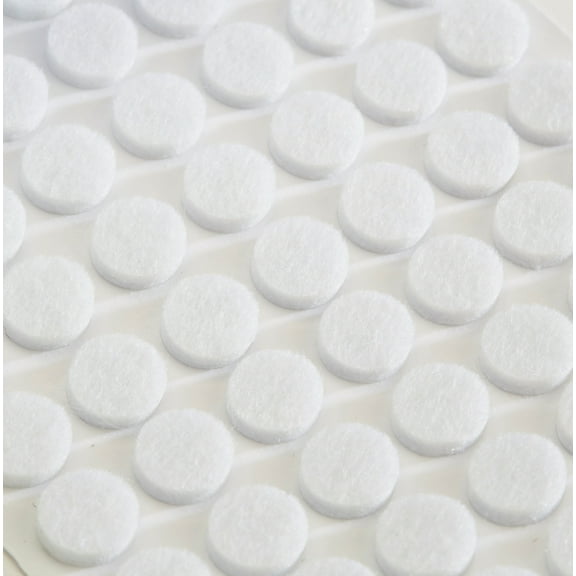 Rok Hardware 1000 Pack Heavy Duty Self-Adhesive White Felt Pad Bumpers ...