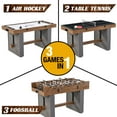 Combo Game Table – Foosball, Air Hockey, Table Tennis & More – Multi ...