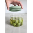 3pc Stackable Glass Food Jars (Mixed Colors) 0.08 + 0.16 + 0.3 Gal Heat ...