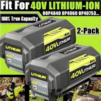 Mingsci 2-Pack 6.0Ah 40V Lithium Battery Replacement for Ryobi OP4040 ...