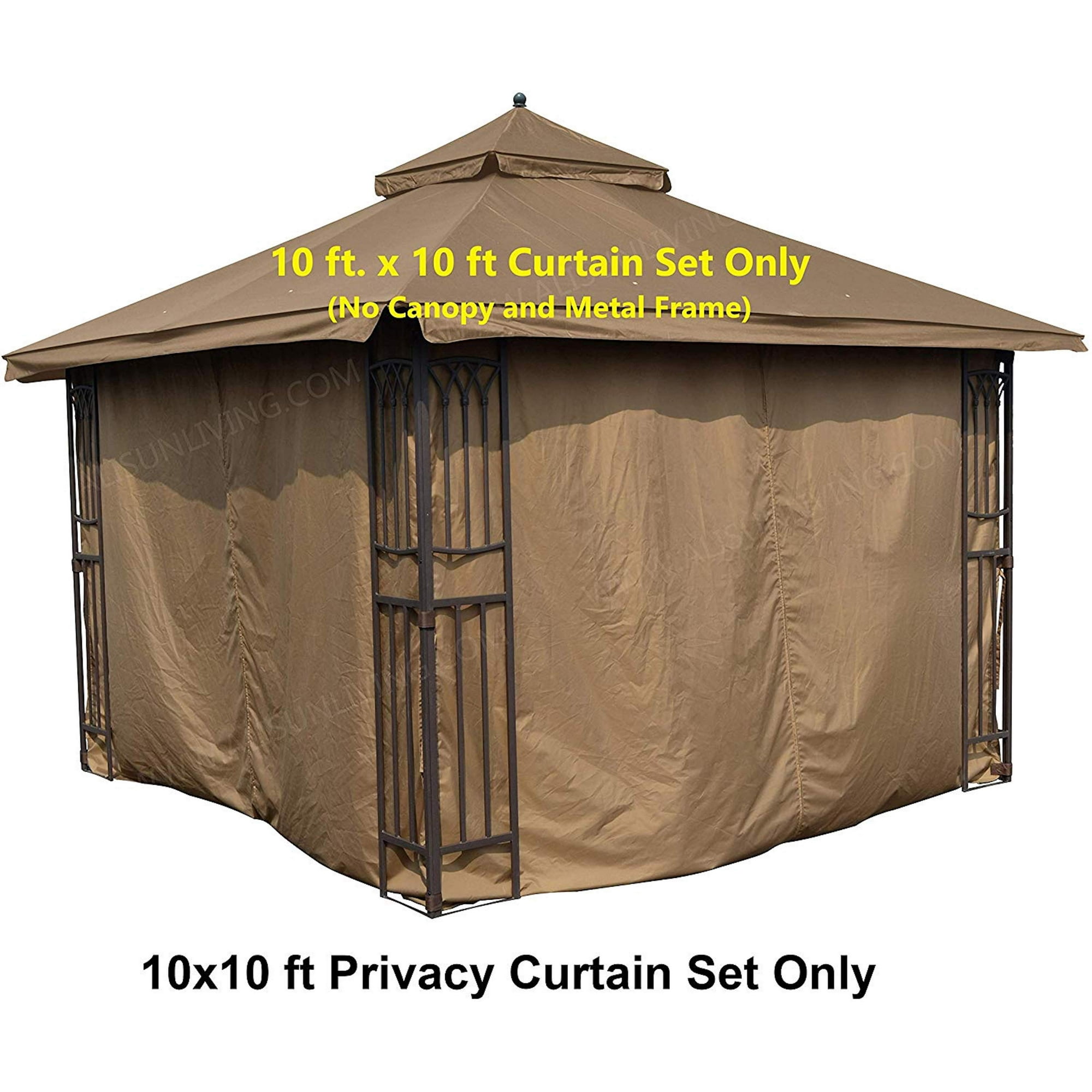 Click here for Apex Garden Privacy Curtain Set For 10 X 10 Gazebo... prices