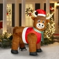 Airblown Inflatables Scotland Cow Christmas Décor Inflatable, 6.5 ft ...