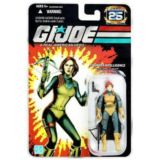 GI Joe 25th Anniversary Wave 4 Scarlett Action Figure - Walmart.com ...