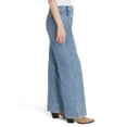 Gloria Vanderbilt Women's High Rise Pleated Wide Leg Stretch Denim ...