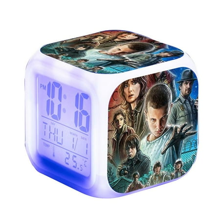 Stranger Things Digital Alarm Clock 7 Colour Changing | Walmart Canada