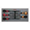 Vessel Tools 2200 Ball Ratchet Screwdriver 5pcs set in EVA FOAM ...