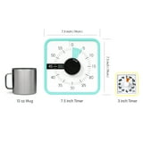 TWENTY5 SEVEN 7.5 inch Large Visual Timer, Magnetic, Mechanical, Mint ...